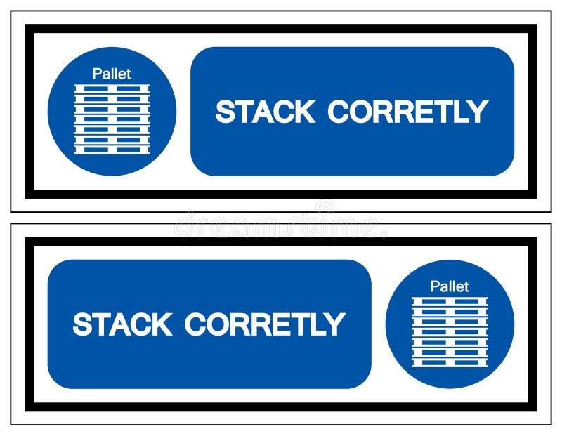 Stack Corretly Symbol Sign, Vector Illustration, Isolate on White ...