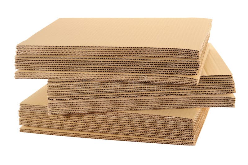 Stack of Corrugated Board stock photo. Image of kraft - 24346968