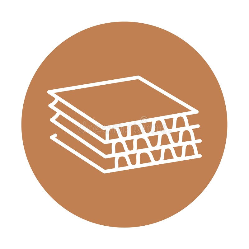 Stack of Corrugated Boards Line Black Icon. Sign for Web Page, Mobile ...