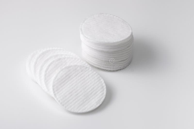 A Stack of Cotton Pads and a Number of Separate Discs Deployed on the ...