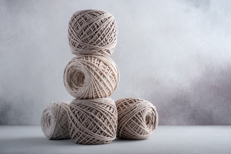Stack of Cotton Threads Pastel Color Skeins for Craft Stock Photo ...