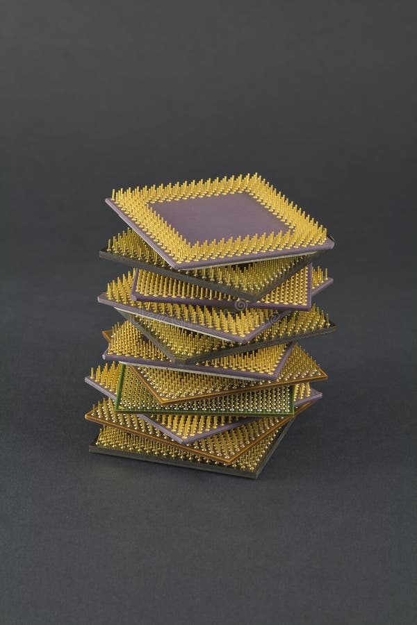 Stack Of Cpu Stock Image Image Of Graphic Electric Inside 7529093