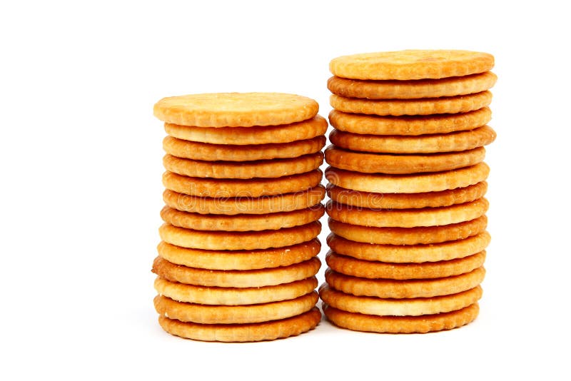 Stack of Cracker Biscuits stock image. Image of biscuits - 56096525