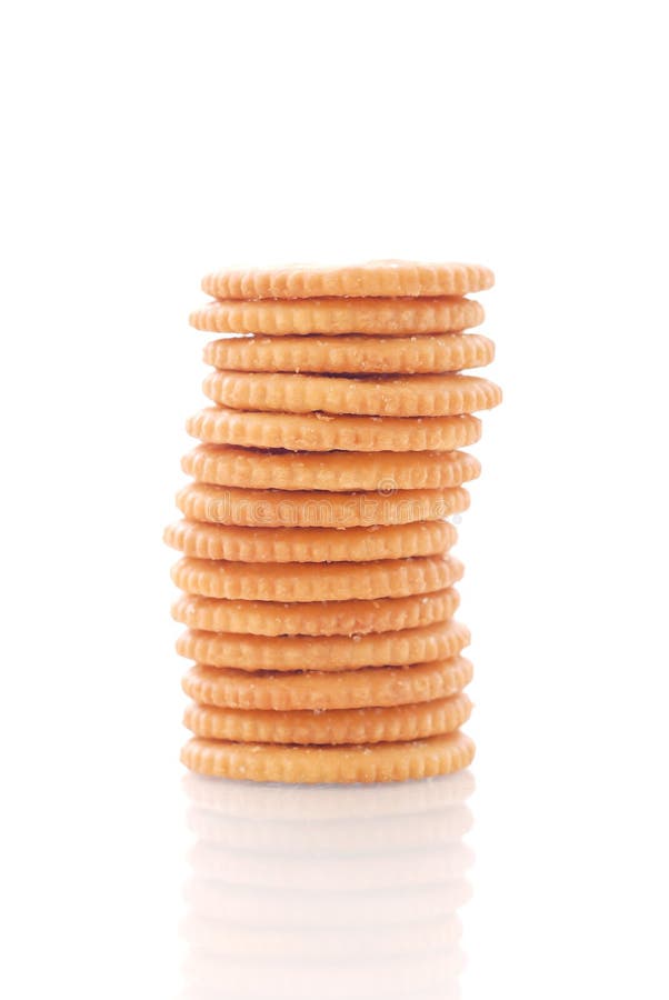 Stack of Crackers stock image. Image of dessert, flat - 24685089