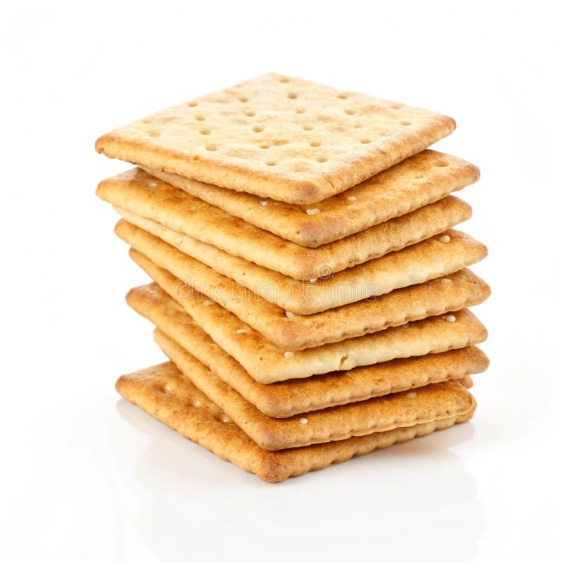 A stack of crackers stock illustration. Illustration of appetizer ...