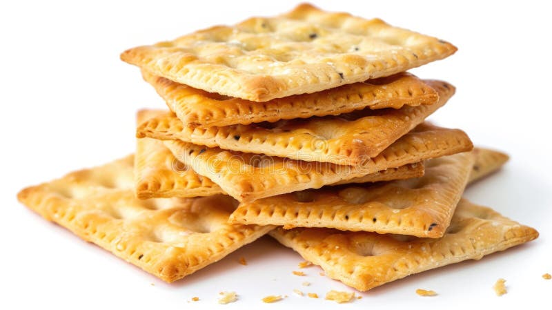 A Stack of Crackers Ready To Be Served. Perfect for Food and Snack ...