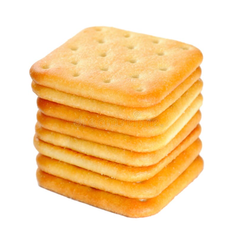 Stack of Crackers stock photo. Image of food, snack - 125104188