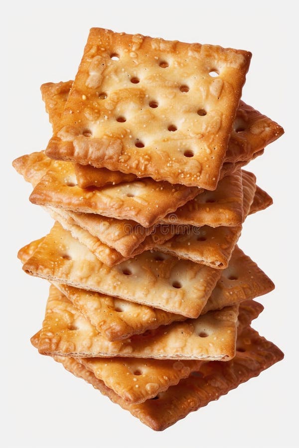 A Stack of Crackers Sitting on Top of Each Other. Perfect for Food and ...