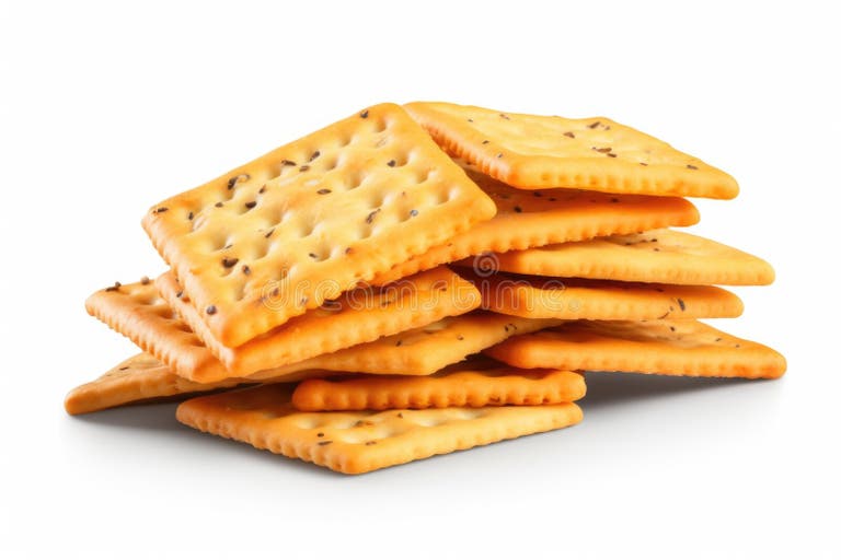 A Stack of Crackers Sitting on Top of Each Other. Perfect for Food and ...