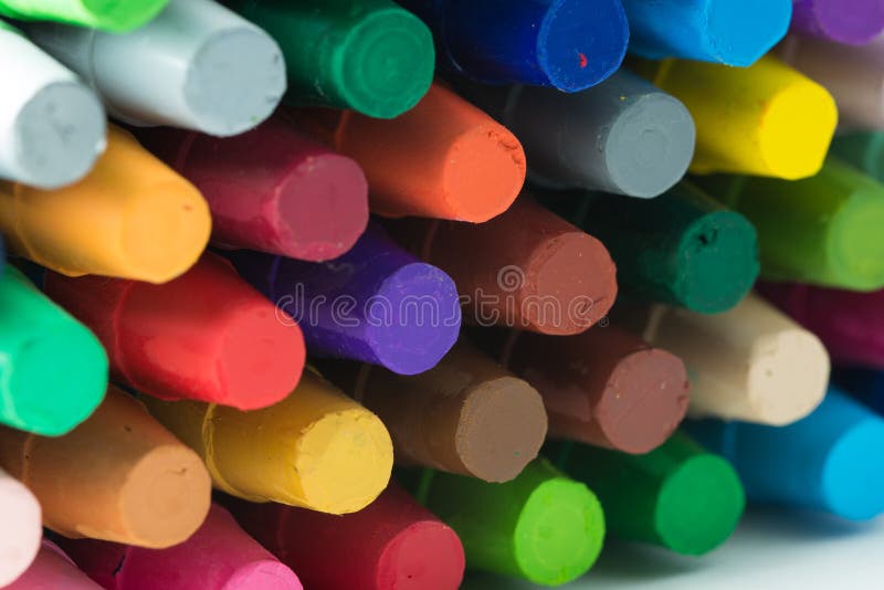 Stack of crayon stock image. Image of stack, back, colours - 39344725