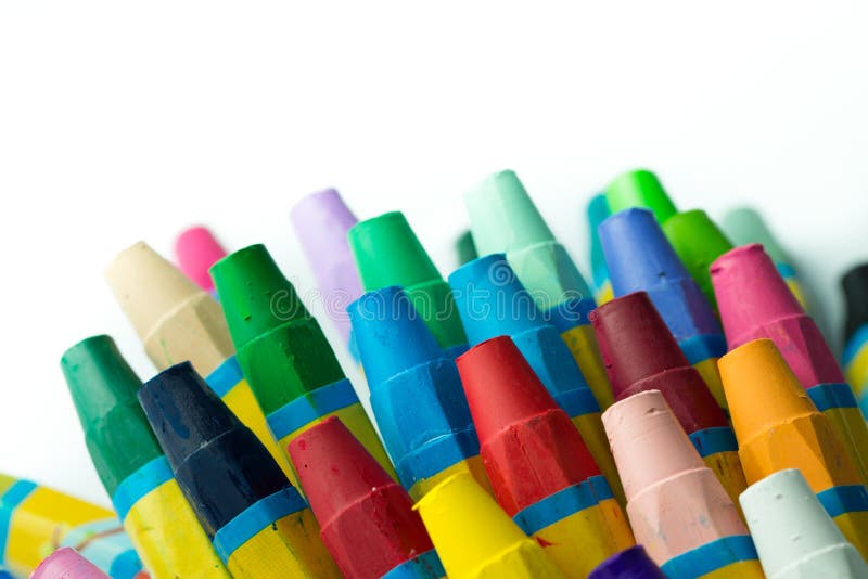 Stack of crayon stock image. Image of school, stack, crayon - 39450313