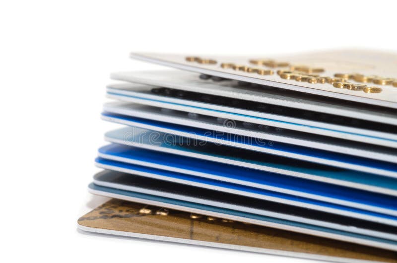 Stack of credit cards stock photo. Image of paper, banking - 36677336