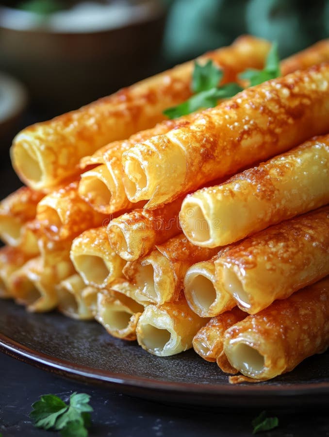 Stack of Crispy Fried Cheese Sticks on a Plate. Stock Photo - Image of ...