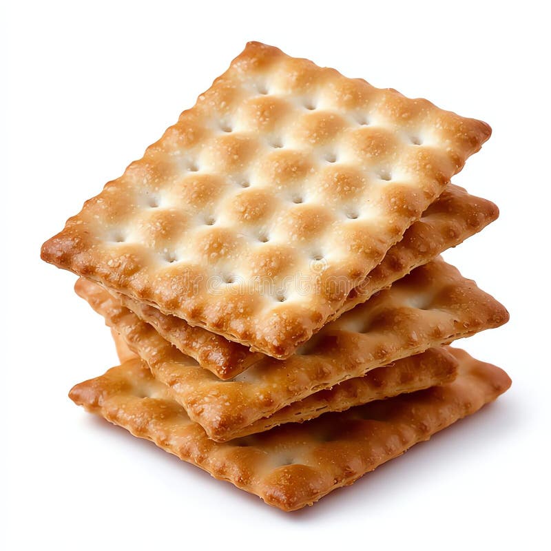 A Stack of Crispy Golden Crackers Perfect for Snacking or As a Base for ...