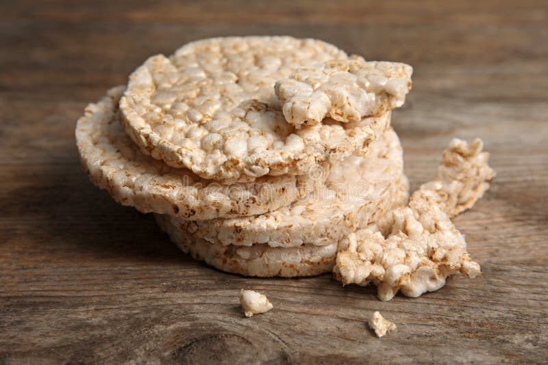 Stack of Crunchy Rice Cakes Stock Image - Image of diet, crispbread ...