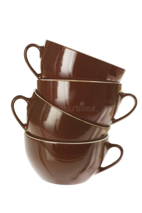 Stack of Cups stock image. Image of vertical, pile, chinaware - 21606633