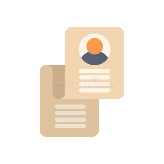 Stack of Curriculum Vitae with Candidate Profile for Job Interview ...