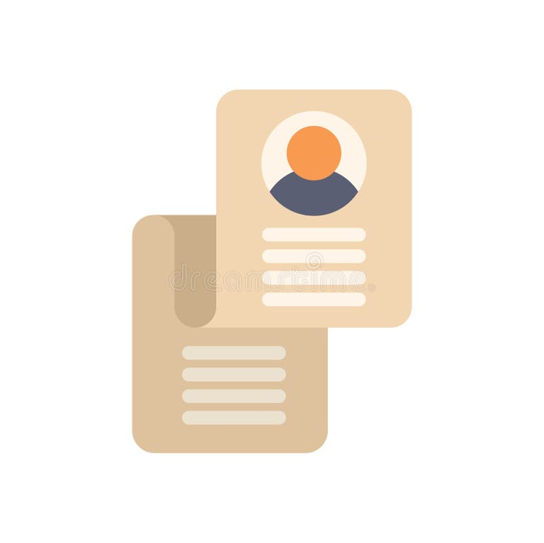 Stack of Curriculum Vitae with Candidate Profile for Job Interview ...