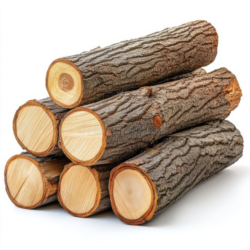 A Stack of Cut Logs Showcasing Their Natural Texture and Wood Grain ...