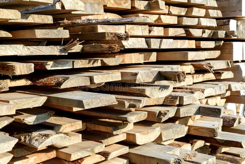 Stack of Cut Timber Planks stock photo. Image of nature - 95741334