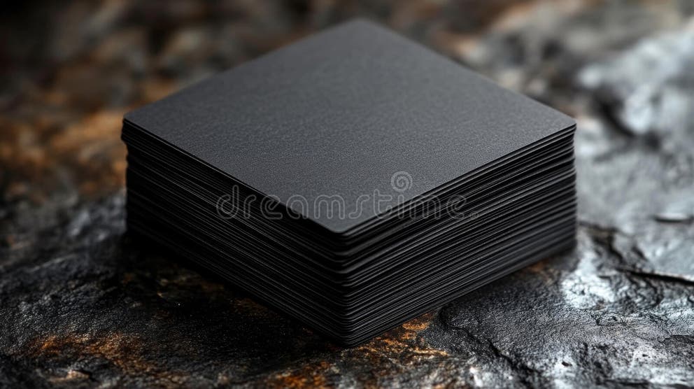 Dark Textured Paper Sheets Stacked Neatly Stock Illustration - Illustration of material, craft ...