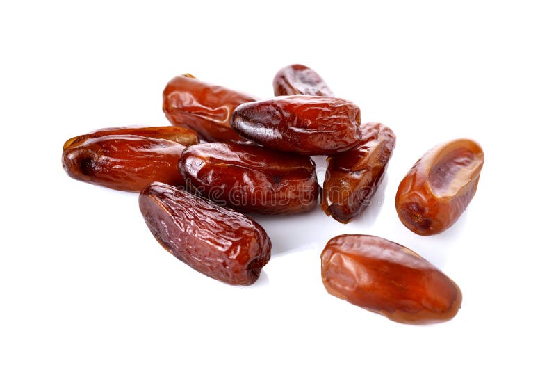 Stack of Date Palm Fruit on White Stock Photo - Image of ingredient ...