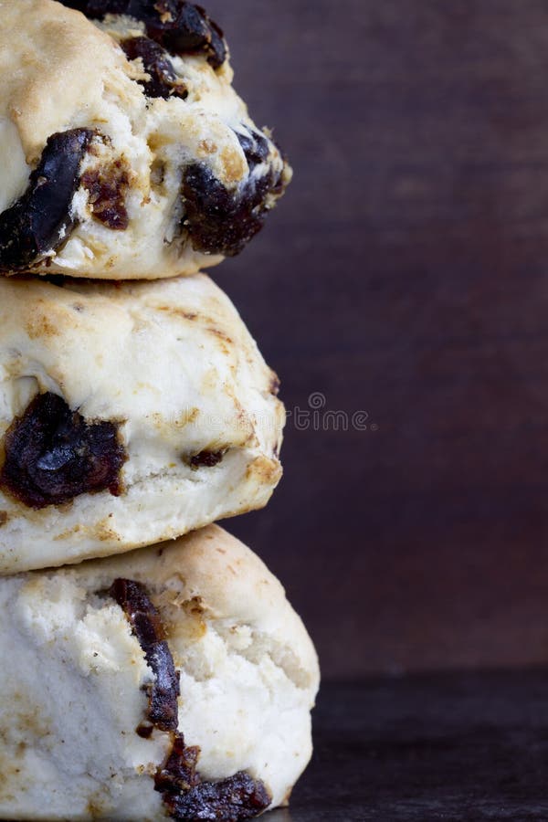 Stack of Date Scones - Vertical Stock Photo - Image of english, cuisine ...