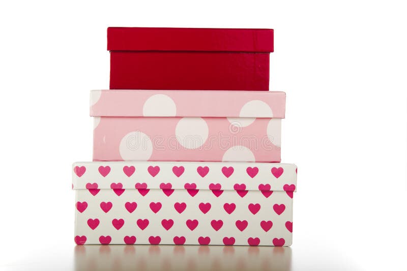 Stack of Decorative Boxes stock photo. Image of gift - 14550742