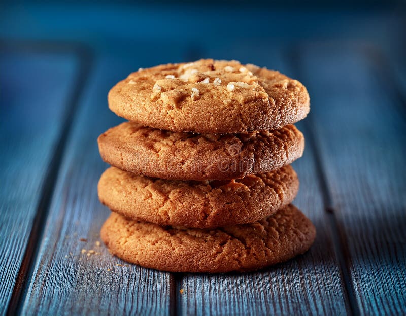 Stack of Delicious Homemade Cookies Stock Illustration - Illustration ...