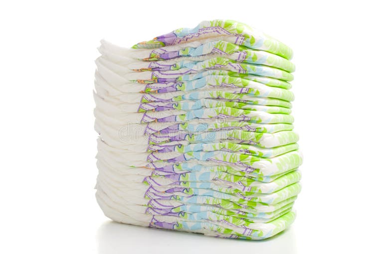 Stack of diapers stock photo. Image of care, diapers - 18103180