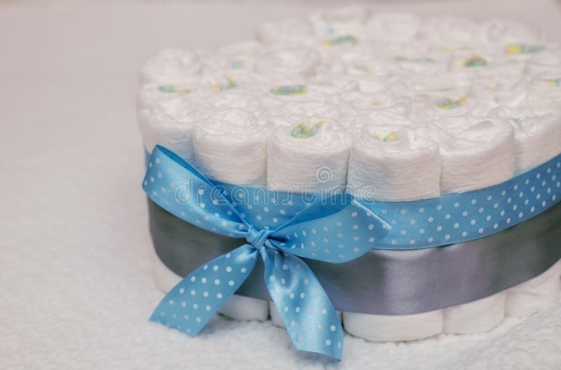 Stack of Diapers for a Little Baby Stock Photo - Image of child, clean ...