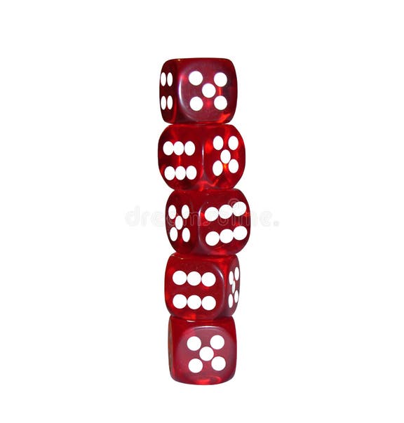 Stack of dice stock illustration. Illustration of colour - 6735385