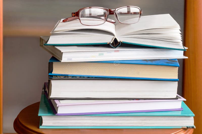 A Stack of Different Books for Reading, Self-education and a Pleasant ...