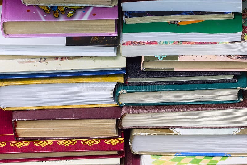 Stack of different books stock photo. Image of knowledge - 49448966