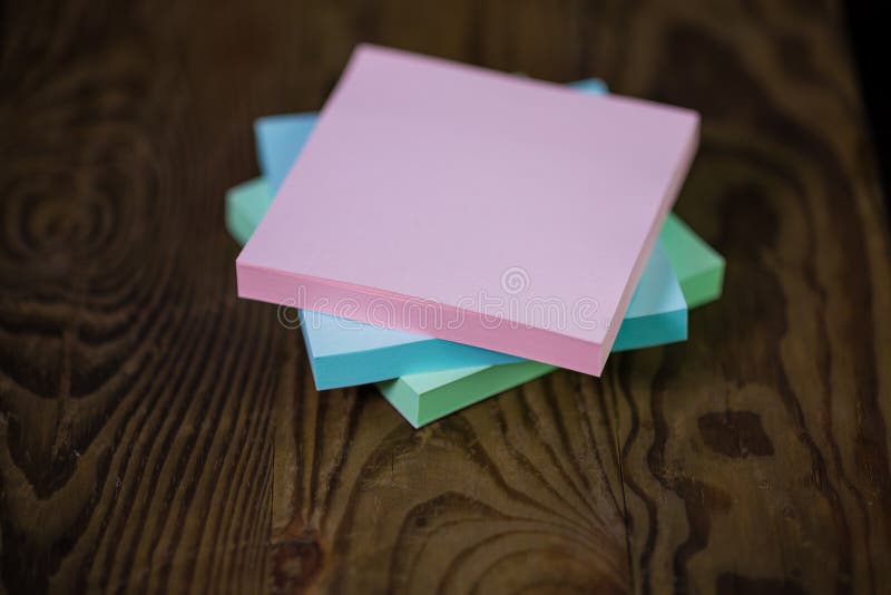 Stack of Different Colored Notepads Stock Photo - Image of pile ...