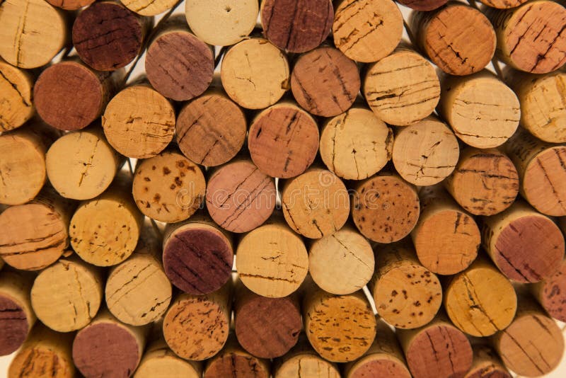 Stack of Different Colored Used Corks Stock Image - Image of wooden ...