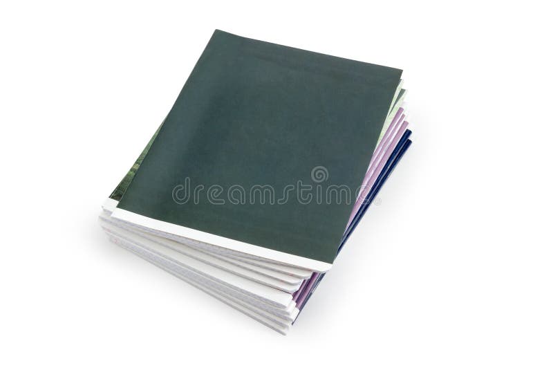 Stack of the Different Exercise Books Stock Image - Image of page ...