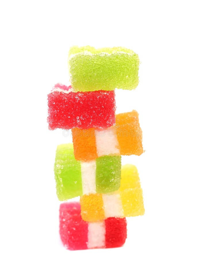 Stack of Different Fruit-paste Candies Stock Photo - Image of fruit ...
