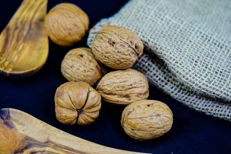 Stack of nuts stock photo. Image of healthy, hazelnut - 250068520