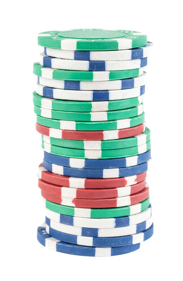 Stack of Different Poker Chips Stock Photo - Image of isolated, object ...