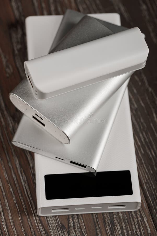 Set of Different Power Boards on Background, Top View. Electrician`s ...