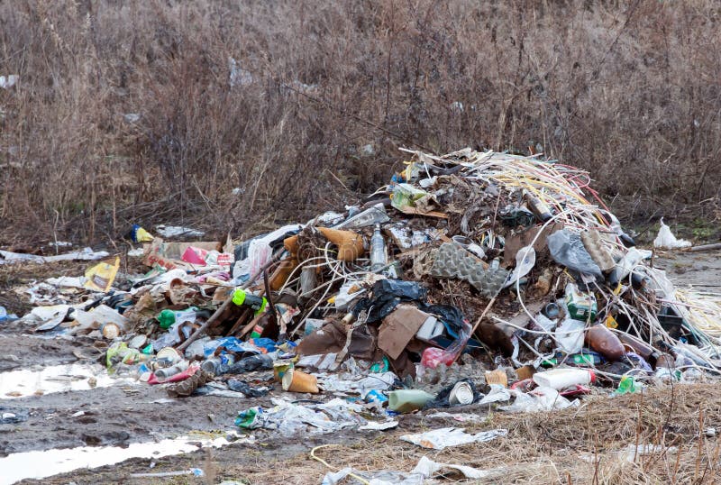 Stack of Different Types Garbage Stock Photo - Image of background ...