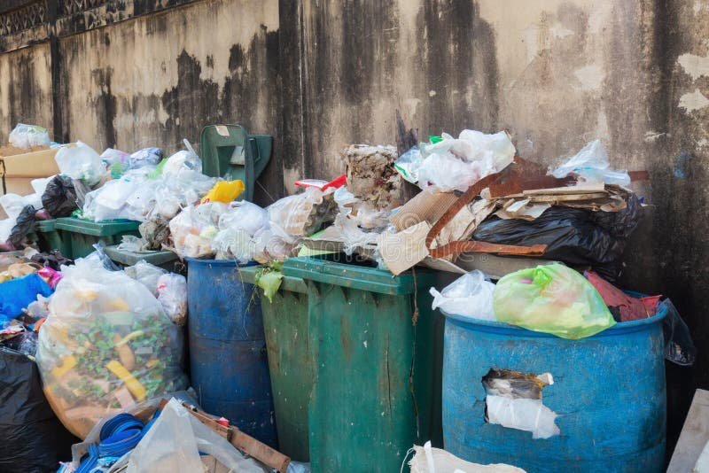 Stack of Different Types of Large Garbage Dump, Plastic Bags, and Trash ...