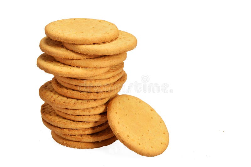 Stack of digestive biscuit stock image. Image of calorie - 51409597