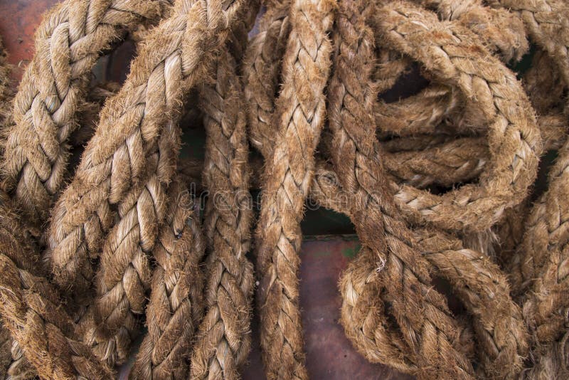 Stack Dirty Jute Rope Can Be Used As a Background Texture Stock Image ...