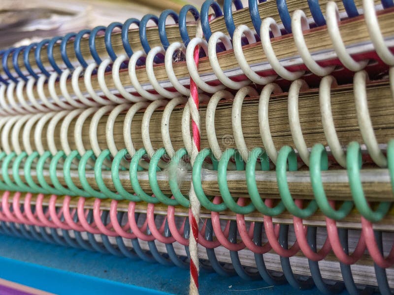 Stack of Dirty Used Spiral Bound Notebook Stock Image - Image of dirty ...