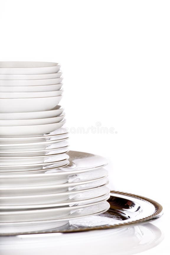 Stack of dishes stock photo. Image of stack, platter - 13130300