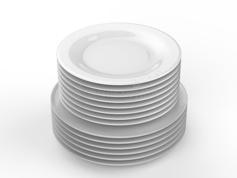 Stack of dishes stock photo. Image of restaurant, dish - 76312114
