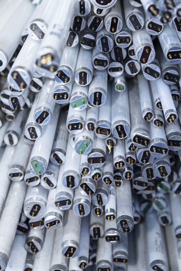 Stack of Disused Neon Lamp Tubes Stock Photo - Image of disused ...