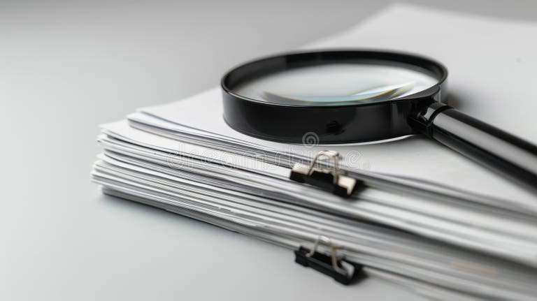 The Stack of Documents.AI Generated Image Stock Image - Image of papers ...